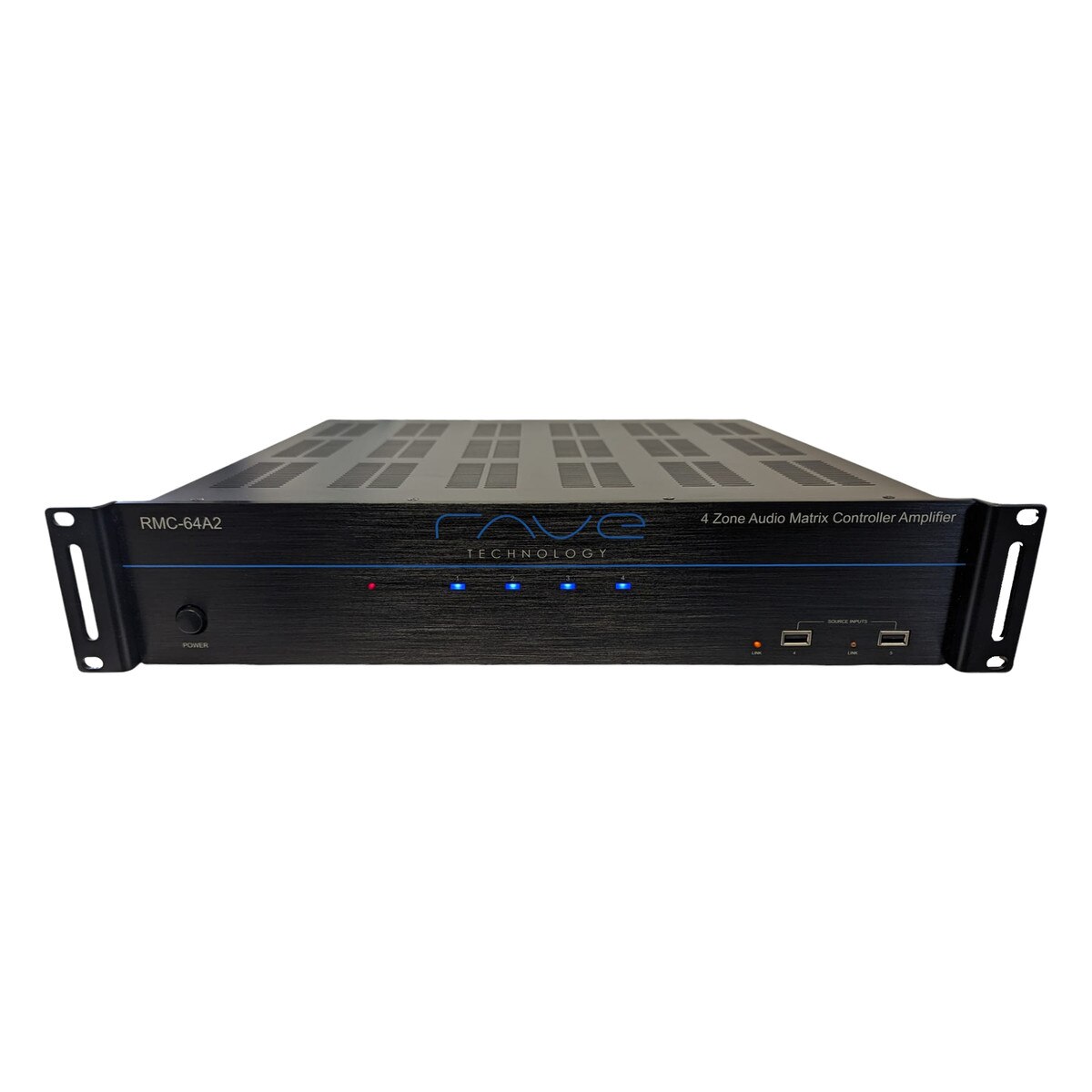 4-Zone Audio Matrix Controller with Integrated Amplifier | NSI Distribution